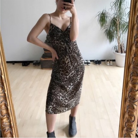 Sparkle & Fade | Dresses | Sparkle Fade Leopard Print Slip Dress With ...